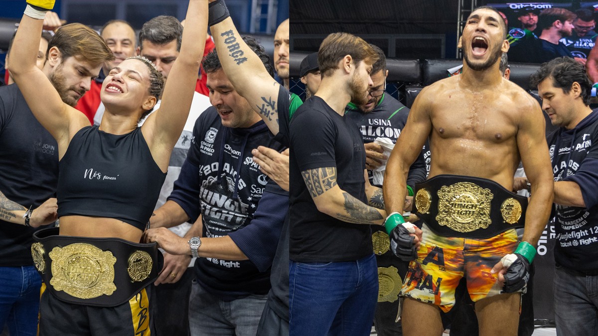 Jungle Fight 128: Laura Vasconcelos conquista cinturão para São Paulo; Vitor Costa mantém título ...