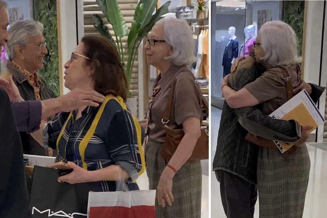 Cena de novela! Fernanda Montenegro encontra Caetano Veloso em dia de ...