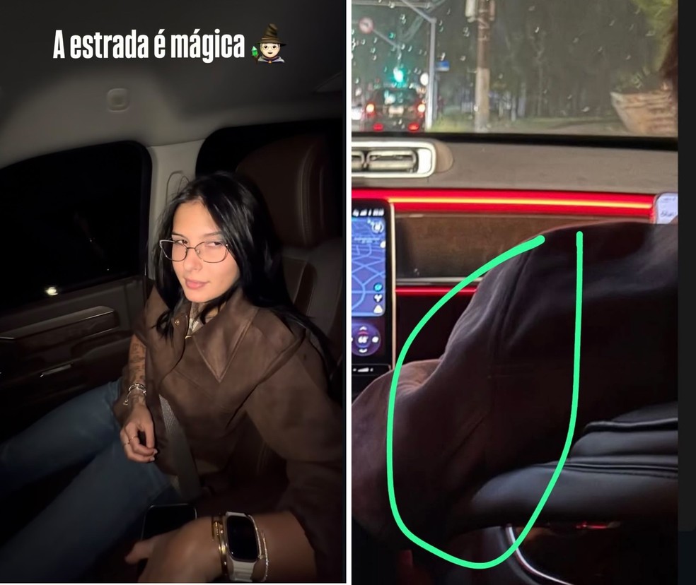 Casaco ‘dedo-duro’ aumenta rumores de romance entre Ana Castela e Jon Vlogs