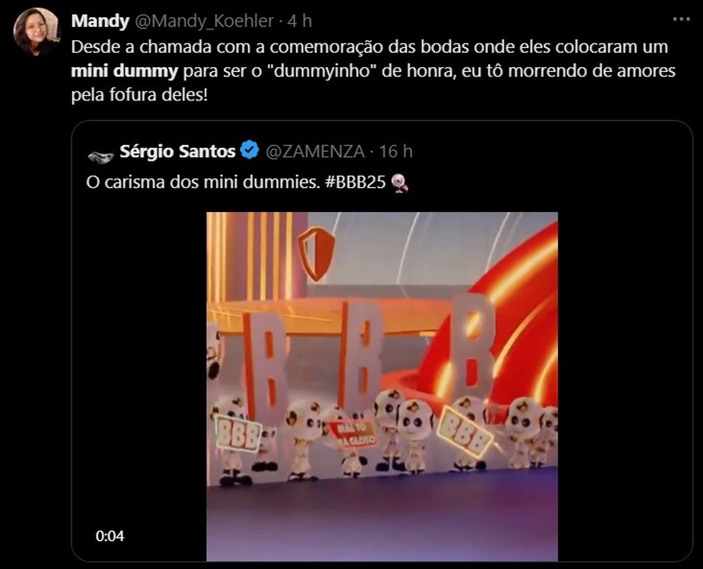 Mini dummy do 'BBB 25' rouba a cena e ganha as redes: 'Protagonista ...