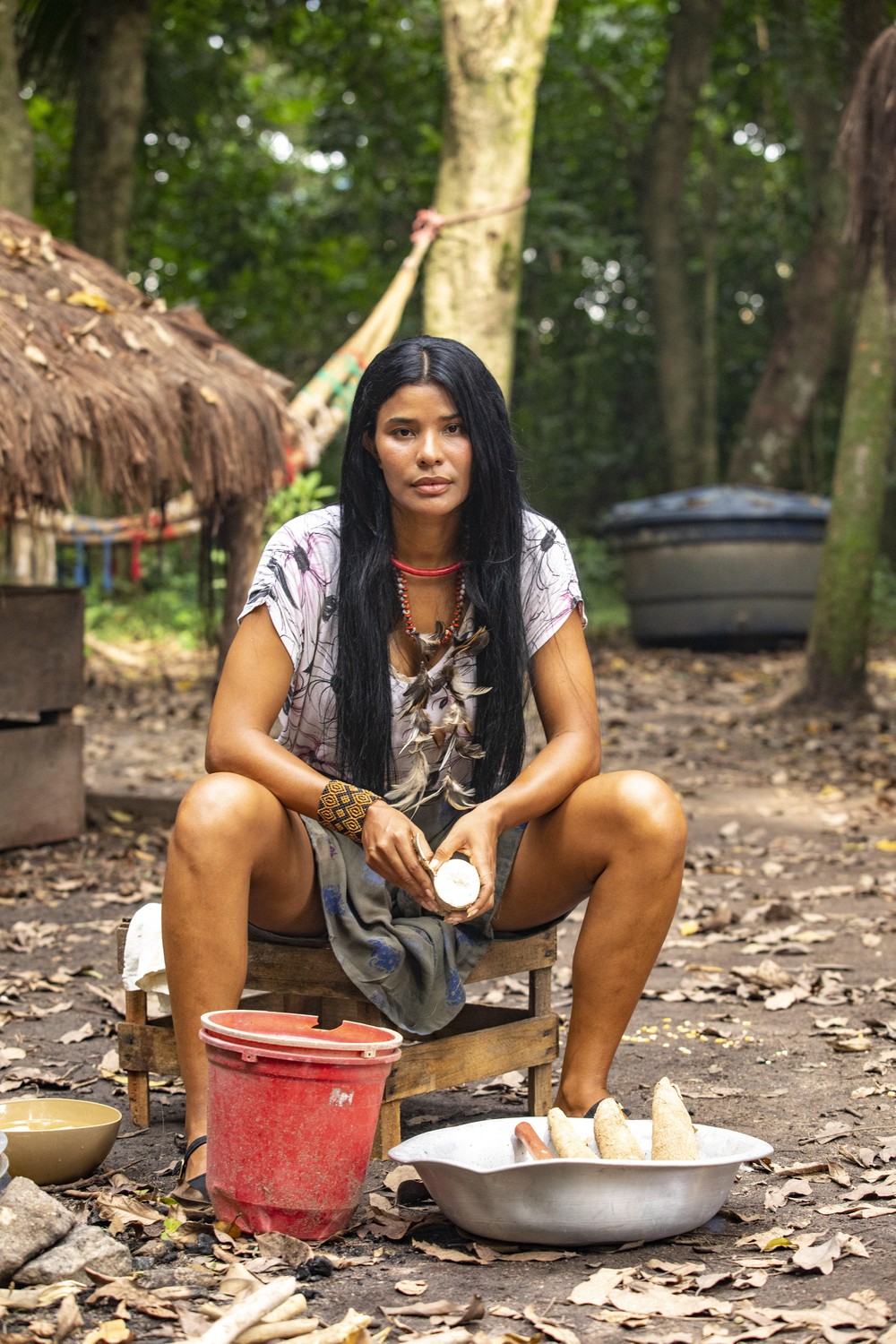 Pajé Jurecê ajuda Aline a conseguir a escritura de sua propriedade em ‘Terra e paixão’