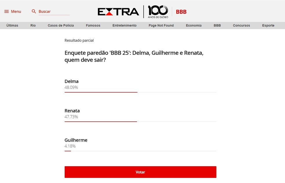 Quem está para sair do 'BBB 25' entre Guilherme, Delma e Renata? Enquete está disputada: vote