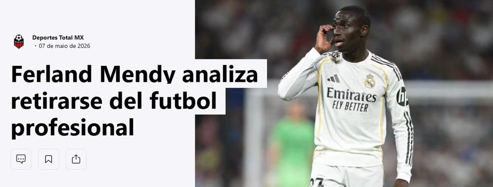 Entra e sai no DM de Madrid: Mendy é diagnosticado com lesão grave e ...