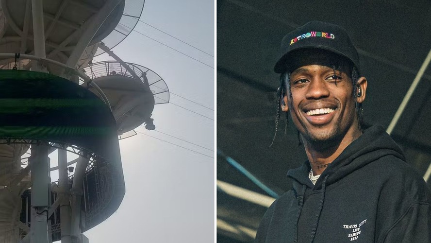 Travis Scott bloqueia tirolesa na hora do show no Rock in Rio