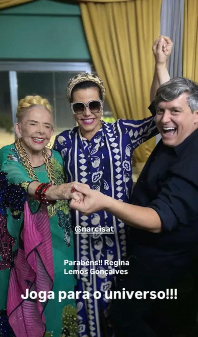 Celebrando a vida, Regina Gonçalves comemora chegada aos 89 anos após ...