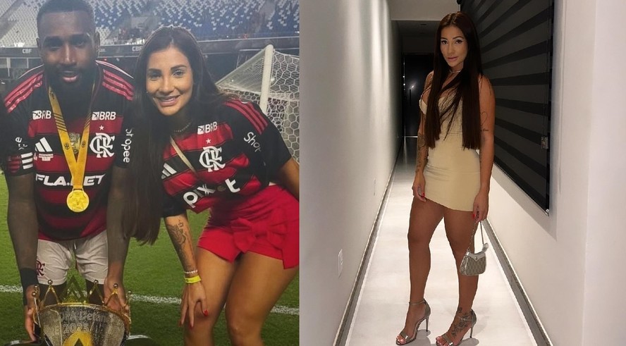 A capitã! Mulher de Gerson, do Flamengo, ganha apelido de torcida e ensaia carreira de ...