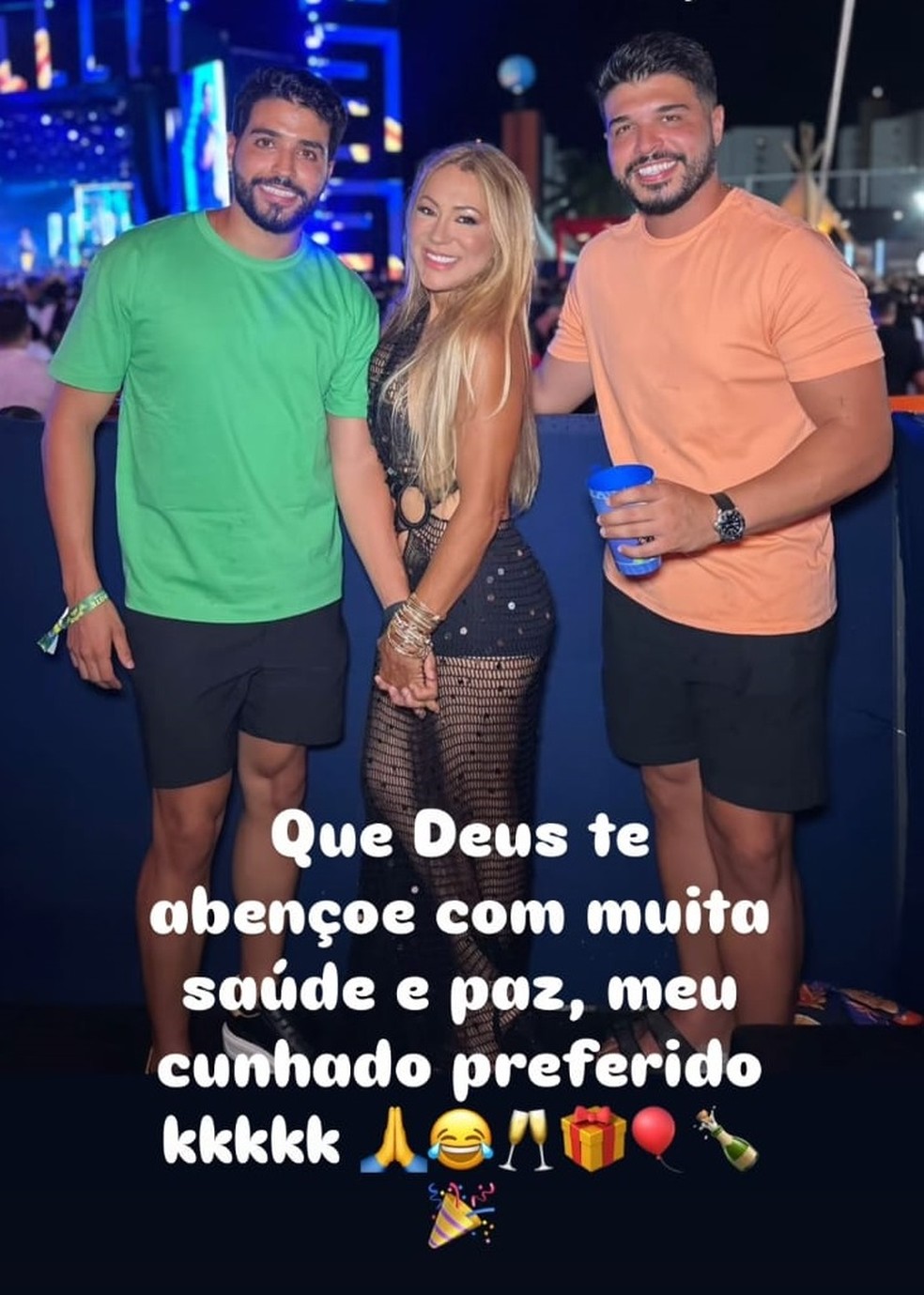 Ex de Hulk, Iran Ângelo posa com o namorado e o cunhado e confunde ...