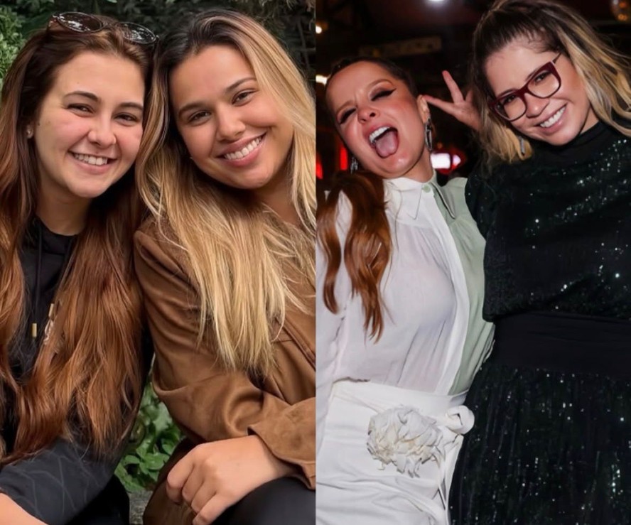 Klara Castanho interpreta Maiara e posa com a atriz que vai viver ...