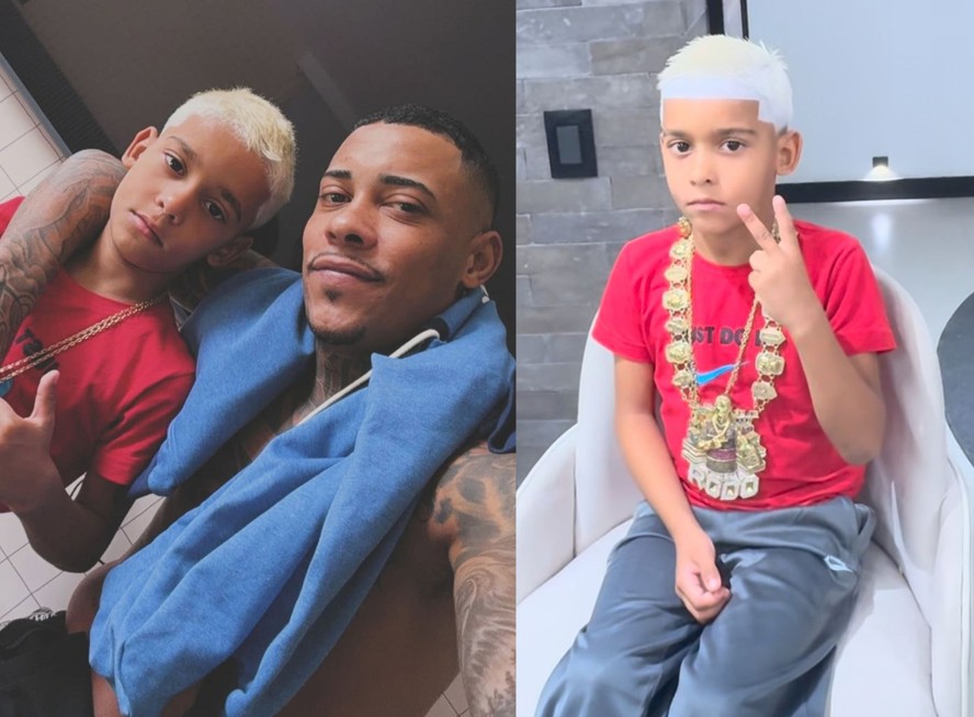 Após reconhecimento de paternidade, filho de MC Poze vira influencer ...