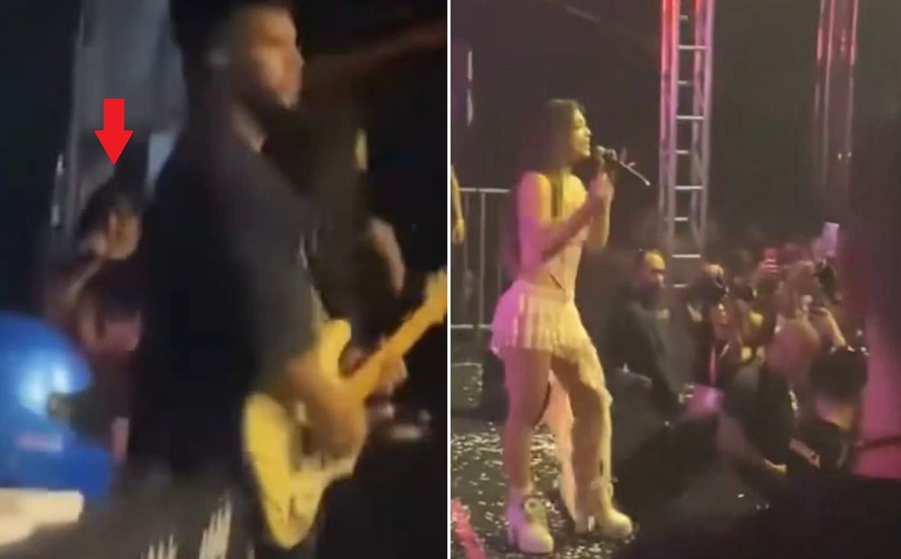 Pai de Melody se irrita em show após outra filha ser filmada cantando ...