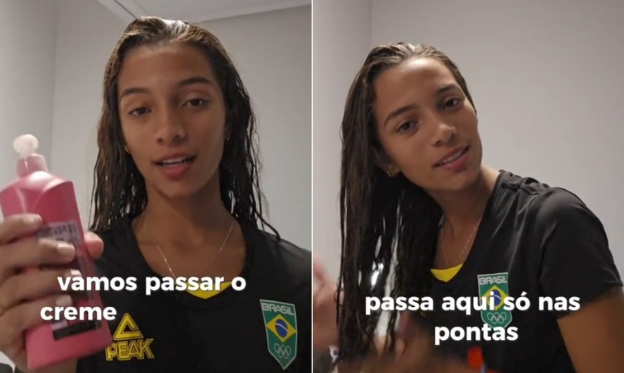 Rayssa Leal faz tutorial nos bastidores das Olimpíadas, e seguidores ...