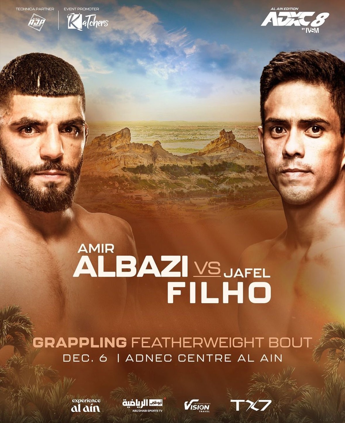 ADXC 8 anuncia Jafel Filho x Amir Albazi