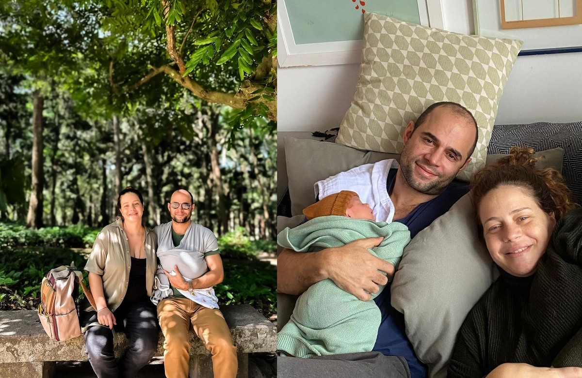 Leandra Leal anuncia nascimento do filho e mostra fotos dos dez primeiros dias: 'Damião chegou'