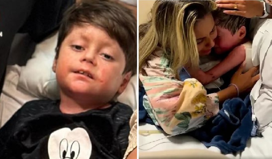 Menino de 8 anos que acordou do coma após 16 dias e viralizou na web ...
