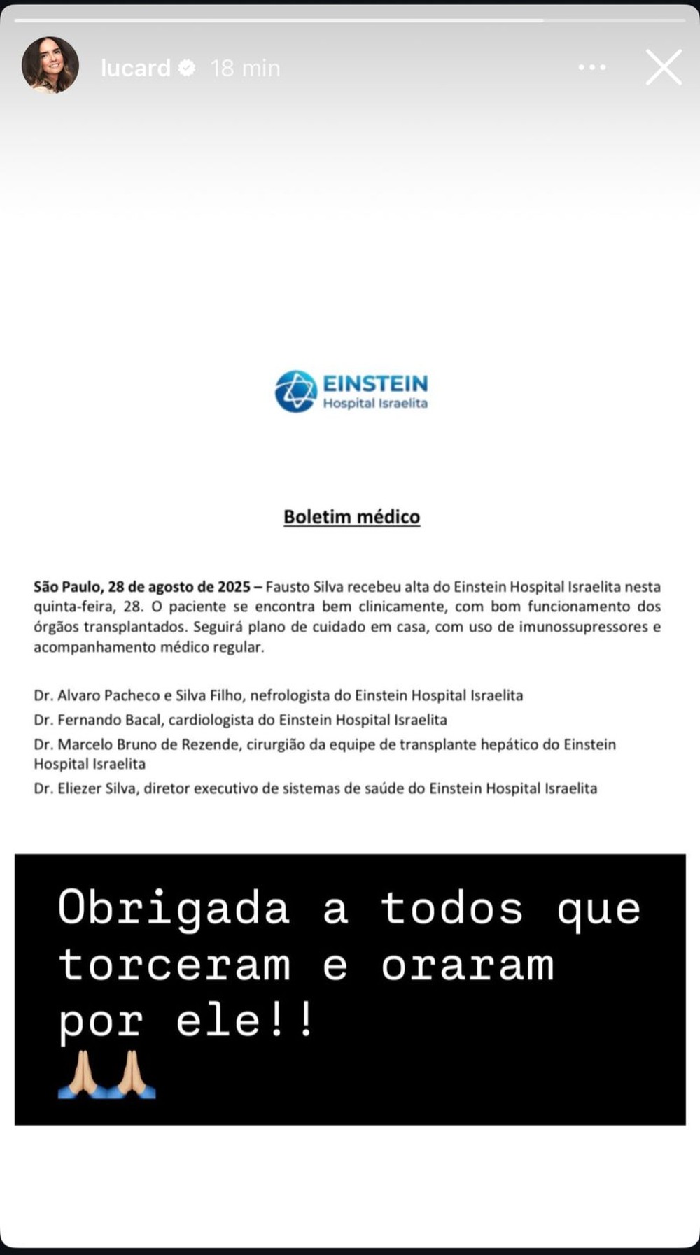 Faustão recebe alta do hospital após transplantes: 'Bem clinicamente ...