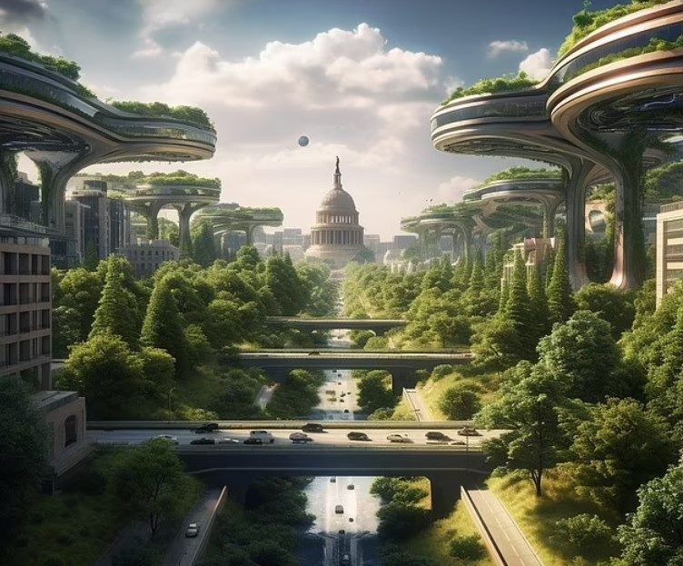 Inteligência artificial aponta como serão metrópoles dos EUA em 2050