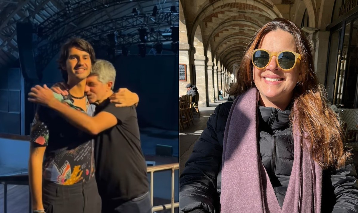 Leoni se emociona ao dividir palco com o filho e relembra casamento ...