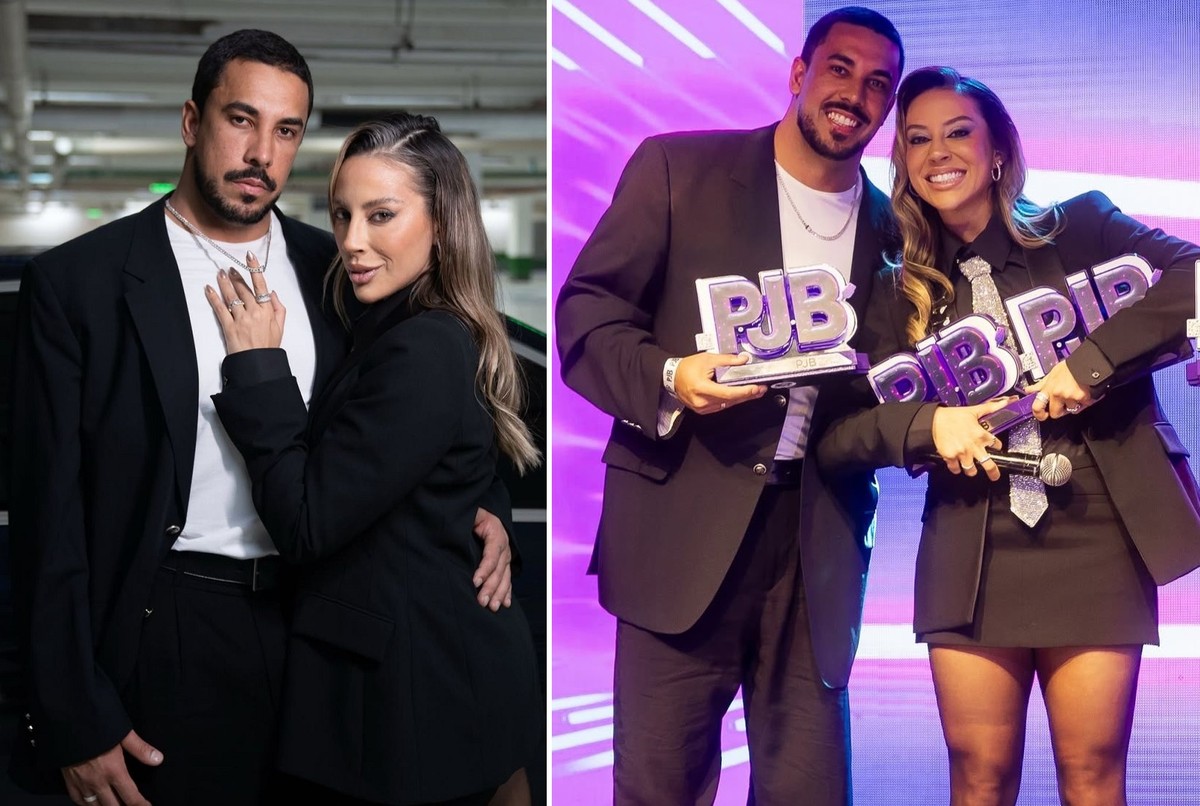 Casal do 'BBB 25', Renata e Maike ganham prêmio juntos em São Paulo