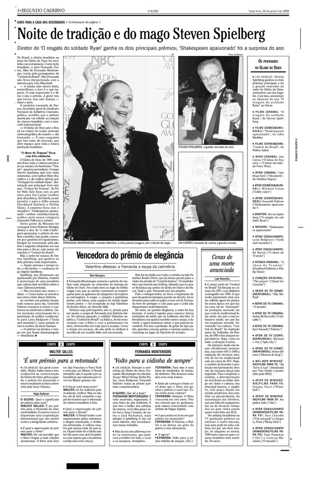 No Globo de Ouro, Fernanda Montenegro fez piada por ter 'inglês ruim' e ...