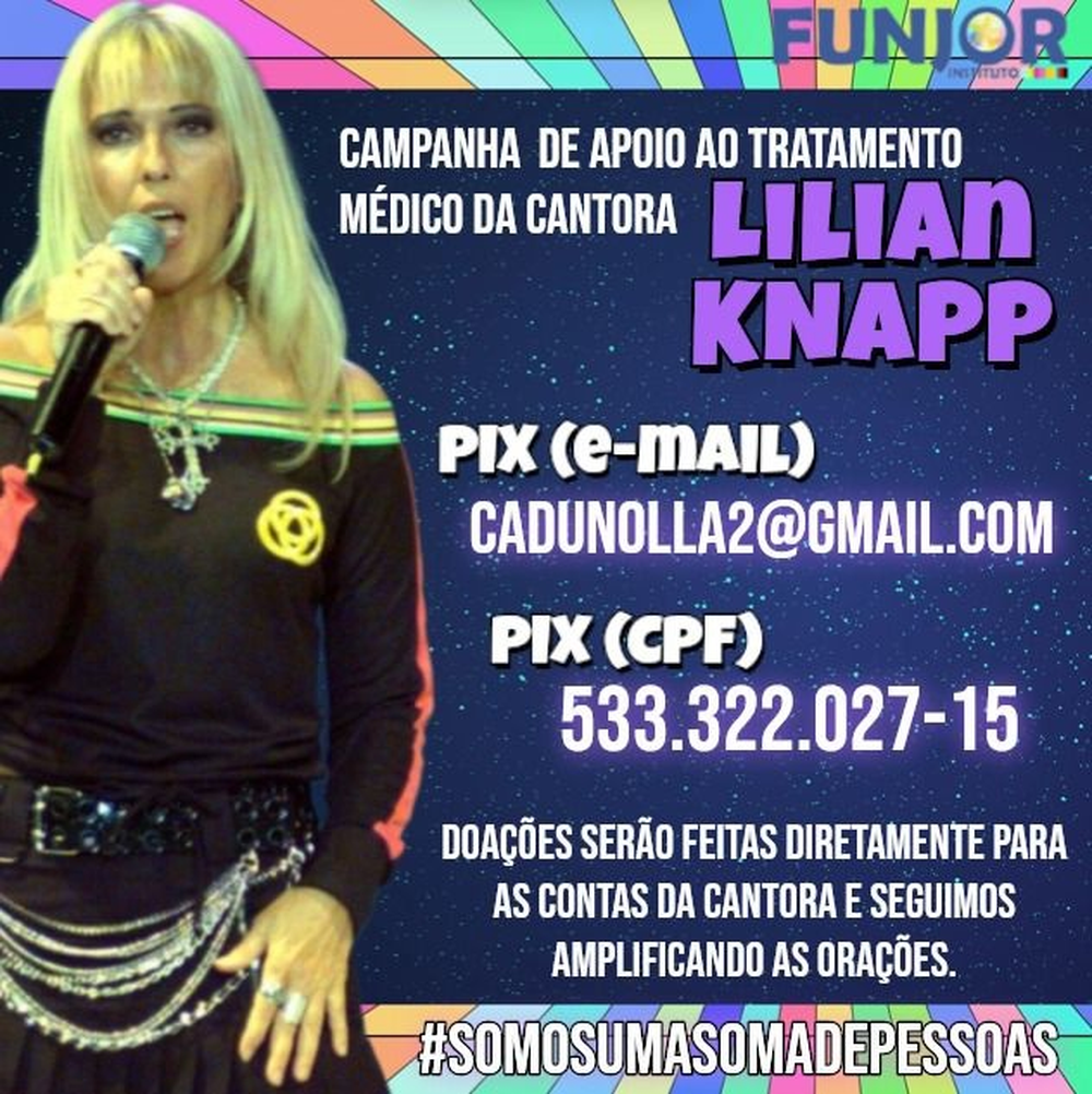 Marido de Lilian Knapp diz que tratamento da cantora contra o câncer é ...