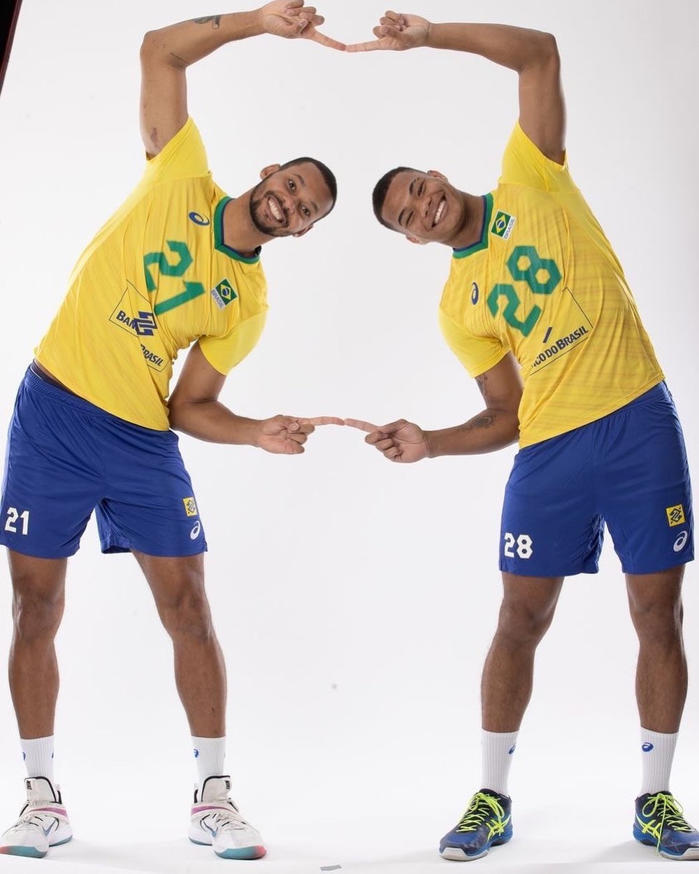 Irmãos e companheiros de quadra, Darlan e Alan do vôlei fazem sucesso ...