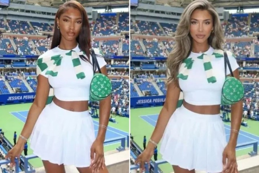 Influencer usa o corpo de modelo para postar 'foto sua' em torneio de tênis