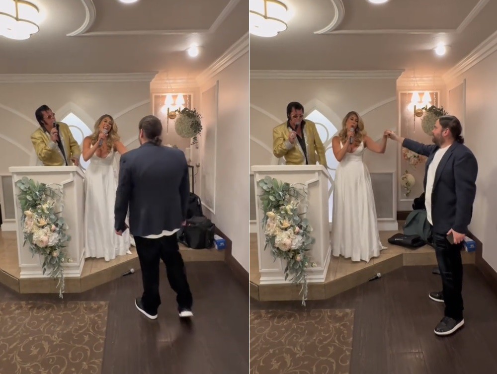 Noivo constrangido viraliza ao tentar fugir de apresentação surpresa da ...