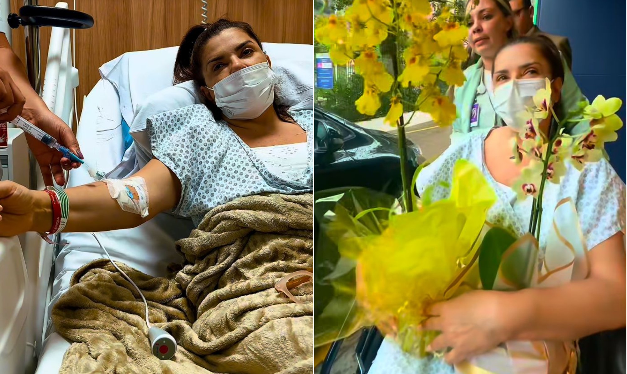 Mara Maravilha recebe alta hospitalar após uma semana internada