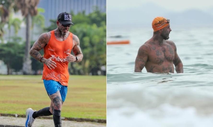 Sonhando competir, Tico Santa Cruz foca no triatlo e mostra evolução ...