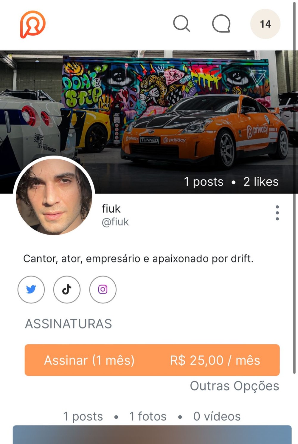 Fiuk entra para plataforma adulta com 'conteúdo diferente'