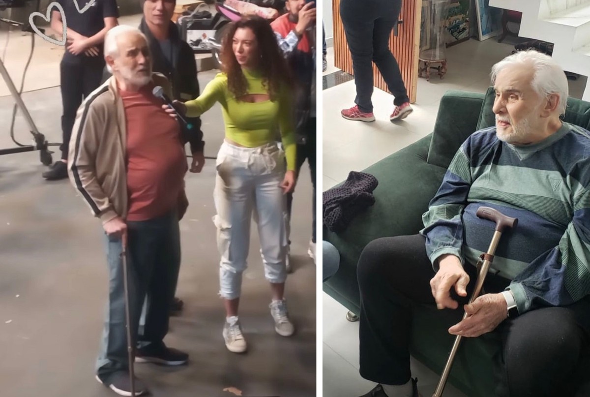 Aos 89 anos, Francisco Cuoco se emociona em volta ao trabalho após ...