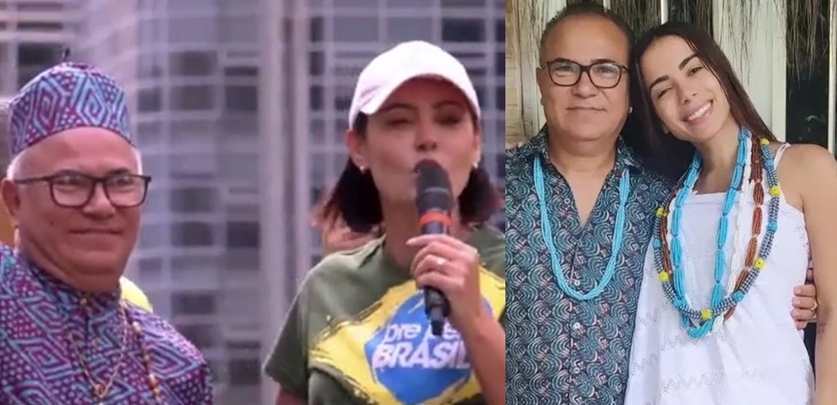 Pai de santo de Anitta, Sérgio Pina vai a ato pró-anistia e posa com ...