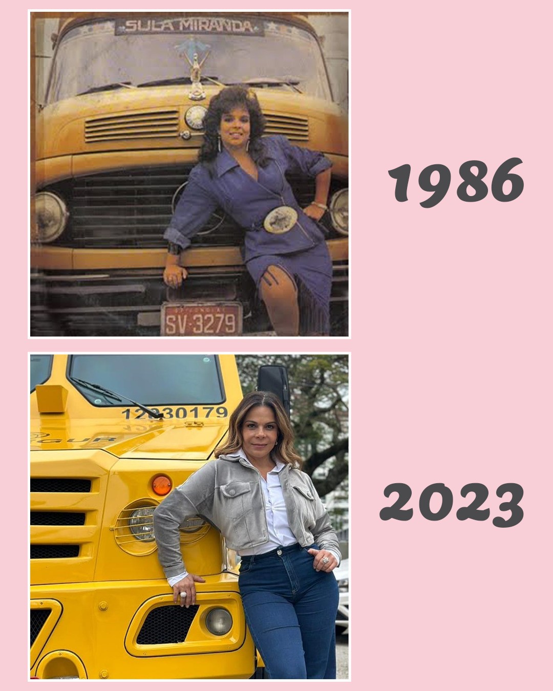 Sula Miranda repete foto 37 anos depois e seguidores reagem: 'Muito ...