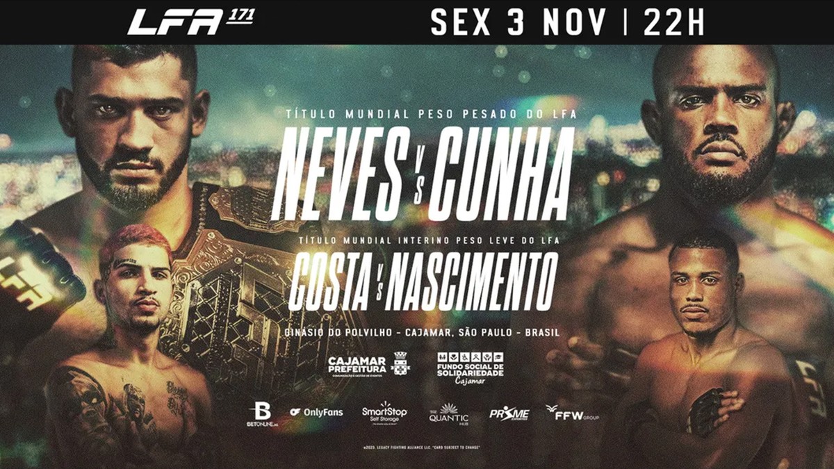 LFA anuncia o card completo de sua próxima edição no Brasil