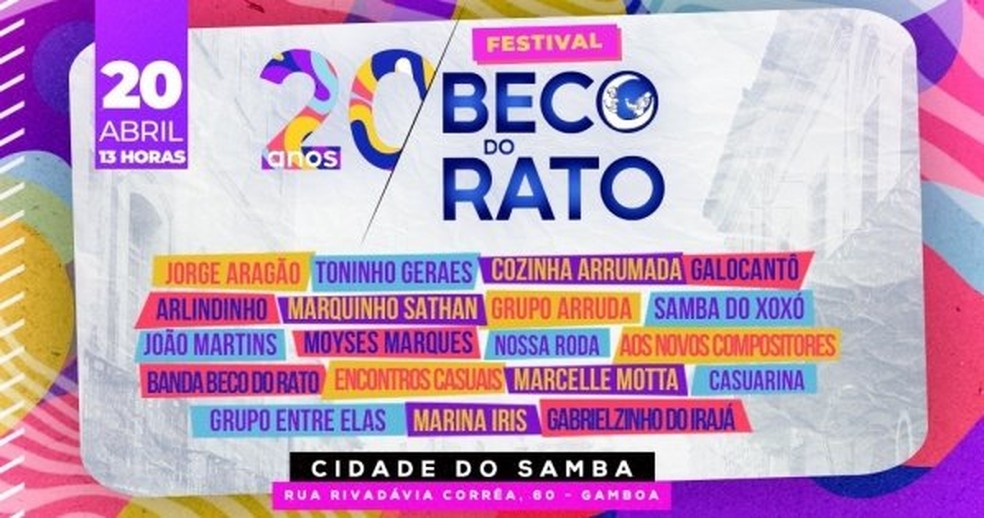 Nos 20 anos do Beco do Rato, reduto do samba no Rio, Arlindinho recorda ...