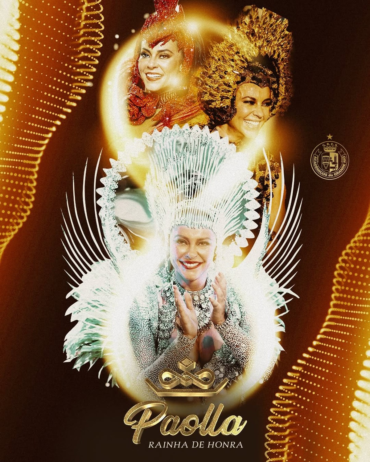 Grande Rio anuncia Paolla Oliveira como Rainha de Honra para o carnaval de 2026